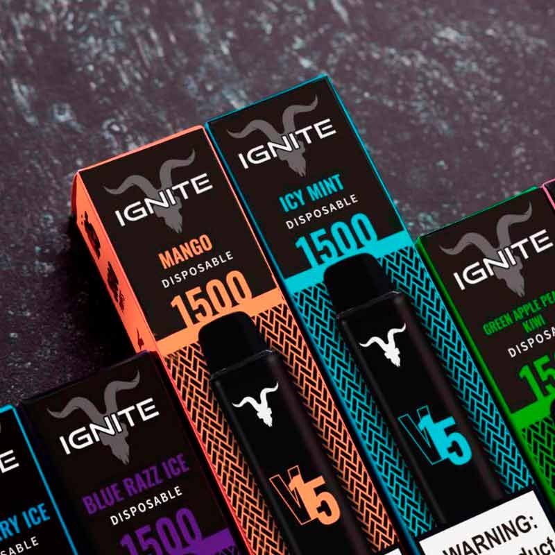 Vape Electrónico Ignite V15 1500 Puffs Nic 5g Skittles | Imeqmo.com